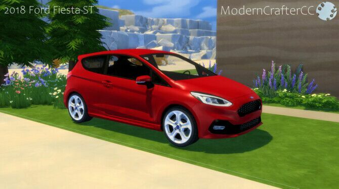 2018 Ford Fiesta St At Modern Crafter Cc Sims 4 CC Download
