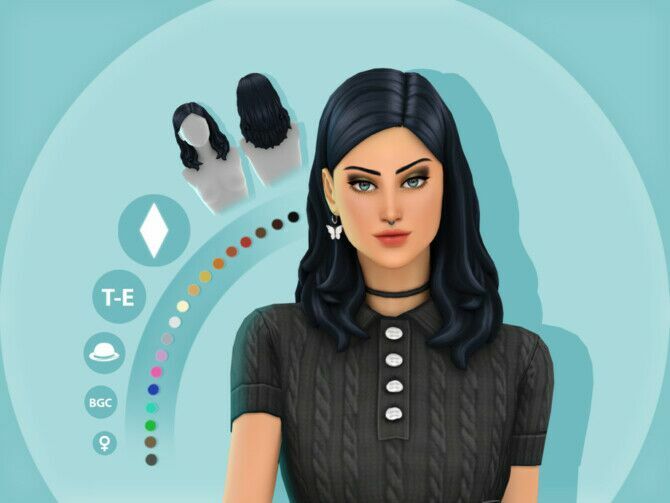Bella Hairstyle By Simcelebrity00 Sims 4 CC Download