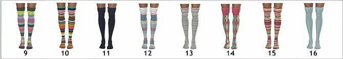 Cuffed Socks & Rolled Thigh High Socks At Sims4Sue Sims 4 CC Download