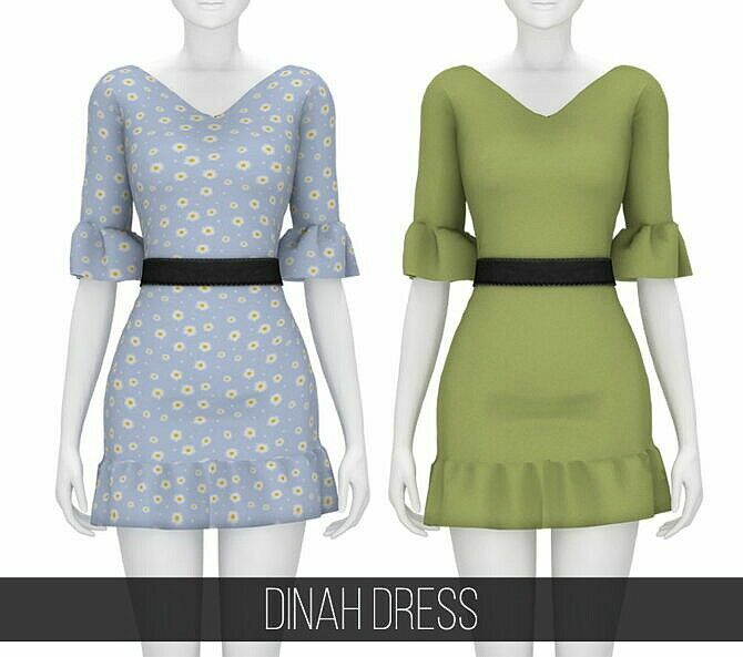 Dinah Dress At Fifths Creations Sims 4 CC Download