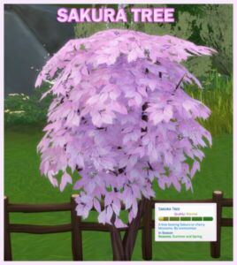Harvestable Sakura Tree At Icemunmun Sims 4 CC Download