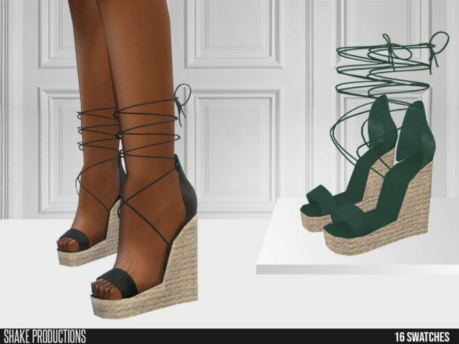 Wedge Sandals 610 By Shakeproductions Sims 4 CC Download