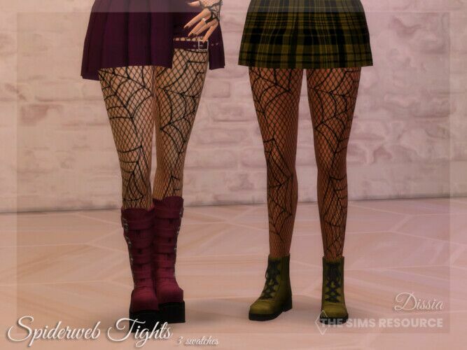 Spiderweb Tights By Dissia Sims 4 CC Download