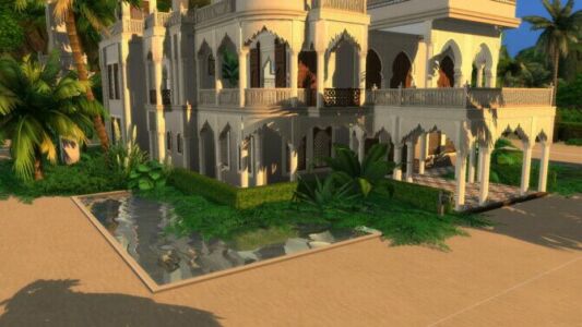 Moroccan Palace By Plumbobkingdom Sims 4 CC Download