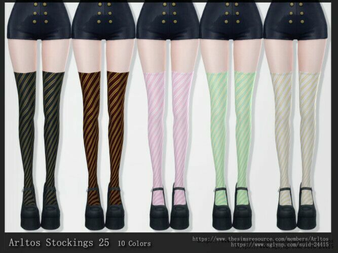 Stockings 25 By Arltos Sims 4 CC Download