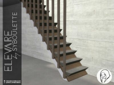 Elevare Part 2 Stairs By Syboubou Sims 4 CC Download