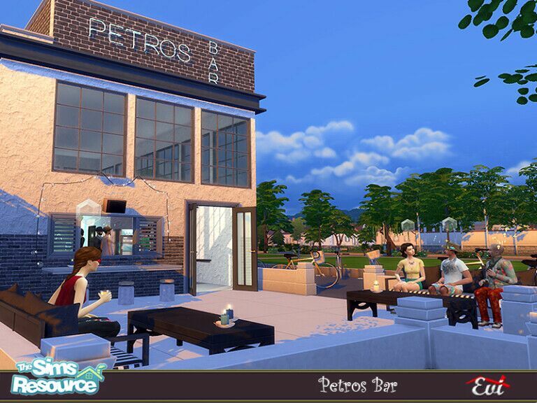 Petros BAR By EVI Sims 4 CC Download