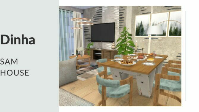 SAM House At Dinha Gamer Sims 4 CC Download