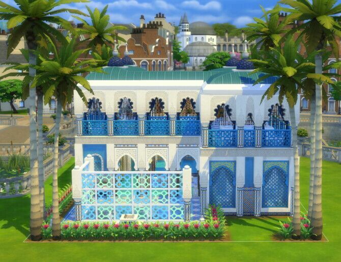 Villa Rabat – Moroccan Style Home By Dominopunkyheart Sims 4 CC Download