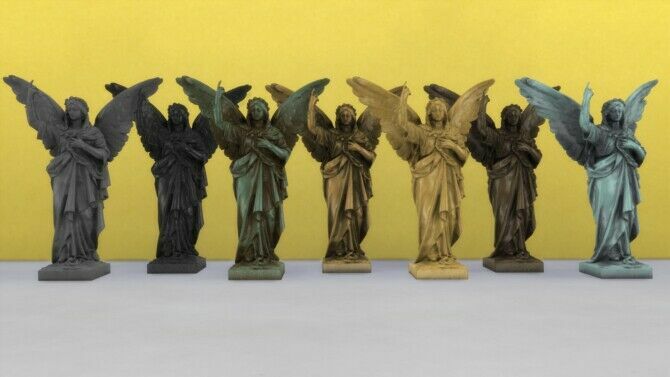 Angel Statue By Thejim07 Sims 4 CC Download