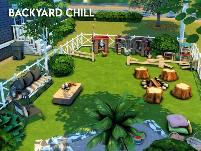 Backyard Chill By Xogerardine Sims 4 CC Download