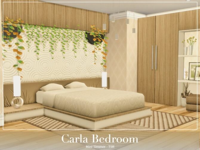 Carla Bedroom By Mini Simmer Sims 4 CC Download