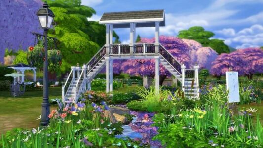 Cherry Blossom Park By Sirhc59 At L’universims Sims 4 CC Download