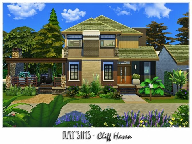 Cliff Haven Home By Ray_Sims Sims 4 CC Download