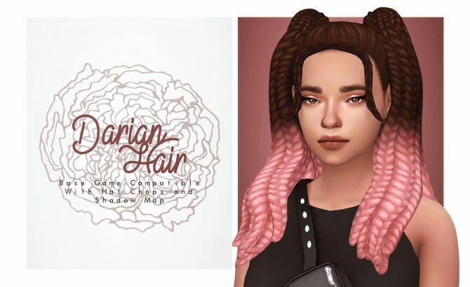 Darian Hair At Isjao Sims 4 CC Download