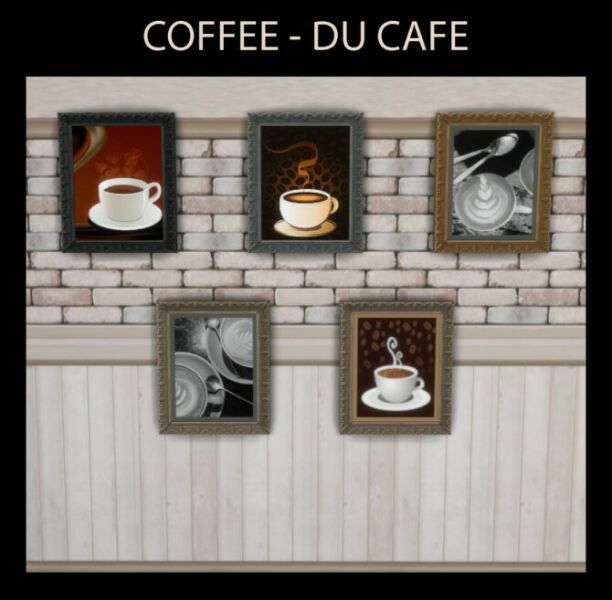 DU Cafe Series Style Decor By Simmiller Sims 4 CC Download