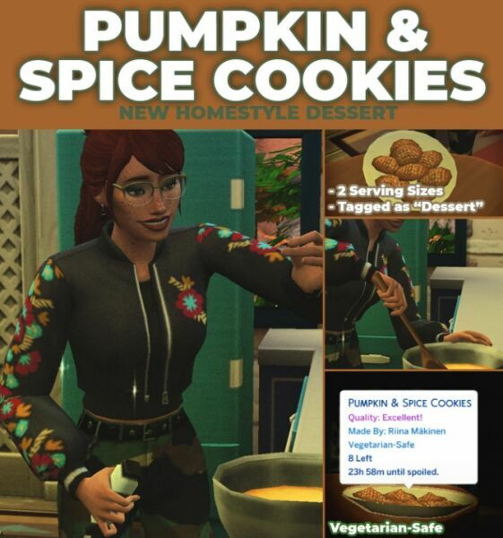 Pumpkin & Spice Cookies By Robinklocksley Sims 4 CC Download