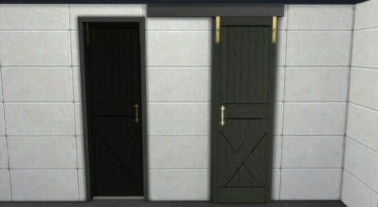 The High Horse Barn Door By Wykkyd Sims 4 CC Download