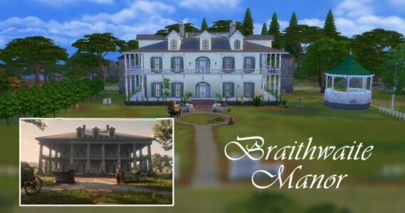Braithwaite Manor RDR2 By Silverashsims Sims 4 CC Download