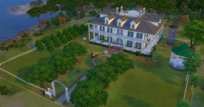 Braithwaite Manor RDR2 By Silverashsims Sims 4 CC Download