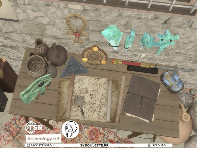 Archeology SET Part 2: Office Clutter By Syboubou Sims 4 CC Download