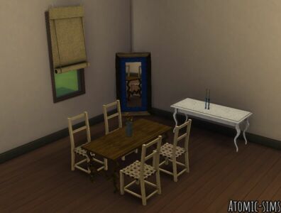 Exoticelements3 M1 Dining Room Conversion By Atomic-Sims Sims 4 CC Download