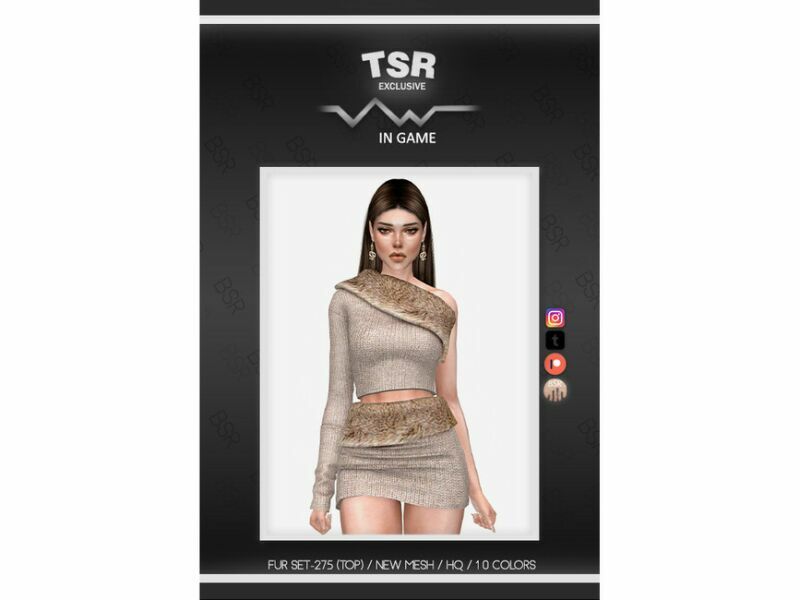 FUR SET-275 (TOP) BD812 By Busra-Tr Sims 4 CC Download