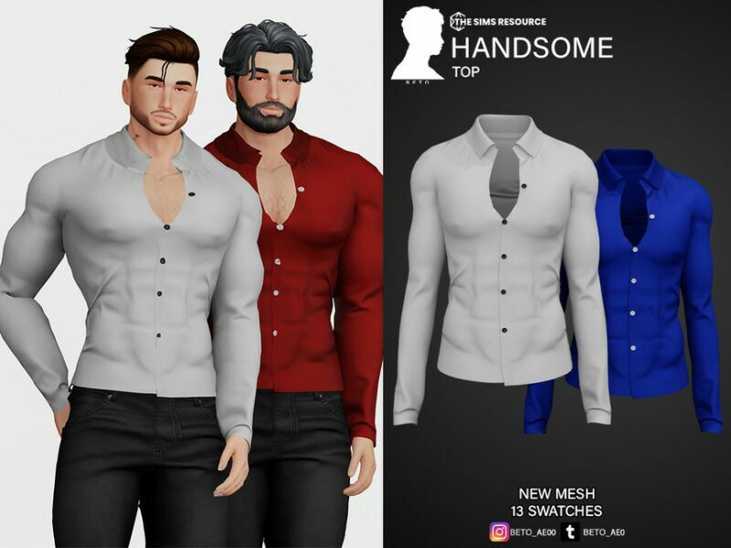 Handsome (TOP) Sims 4 CC Download