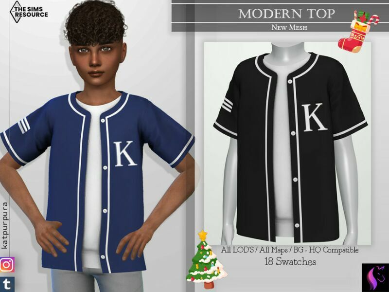 Modern TOP By Katpurpura Sims 4 CC Download