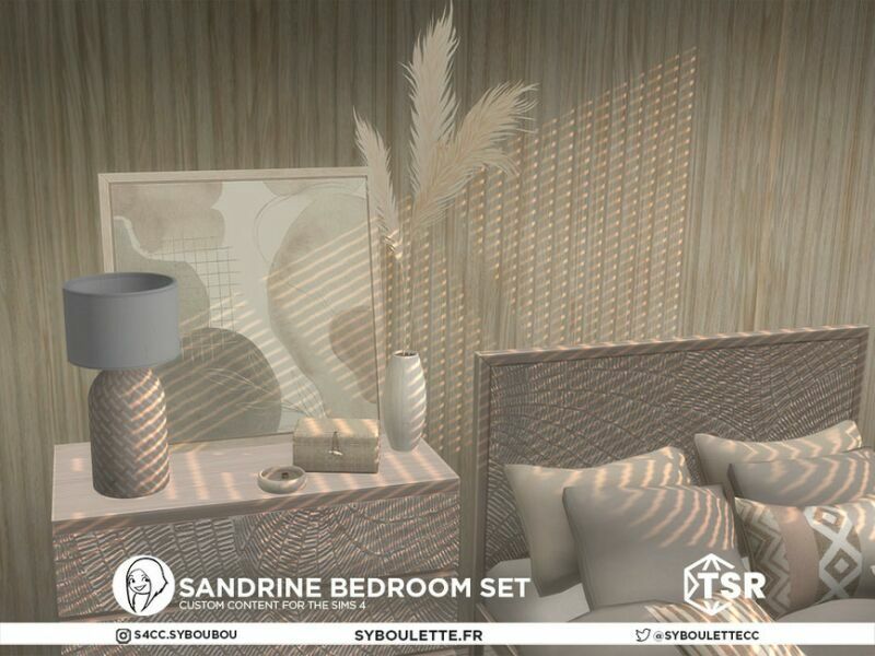 Sandrine Bedroom SET Part 1 By Syboubou Sims 4 CC Download