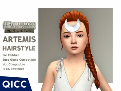 Simythology & Folklore – Artemis Hair SET Sims 4 CC Download