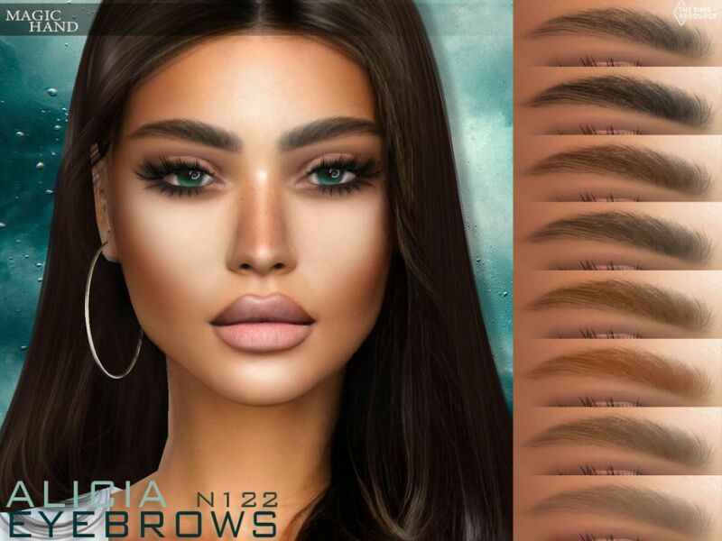 Alicia Eyebrows N122 By Magichand Sims 4 CC Download
