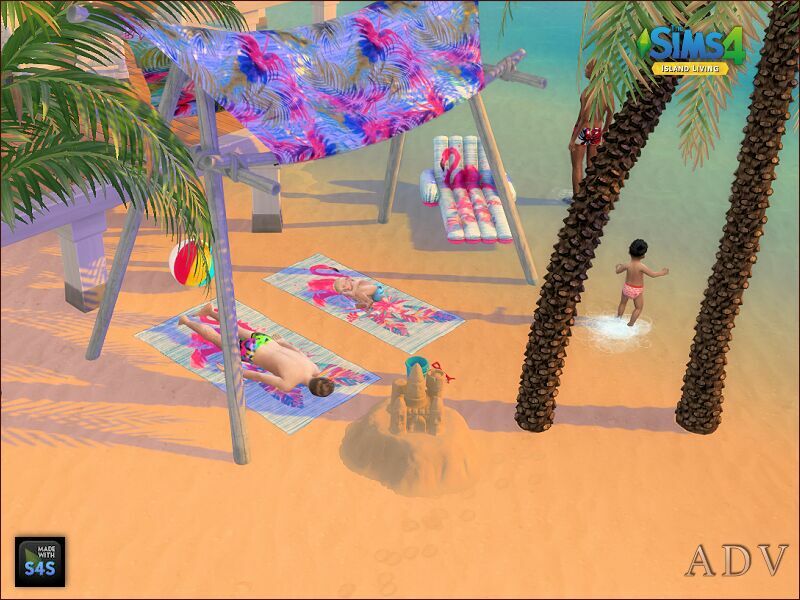 Beach Sets Sims 4 CC Download