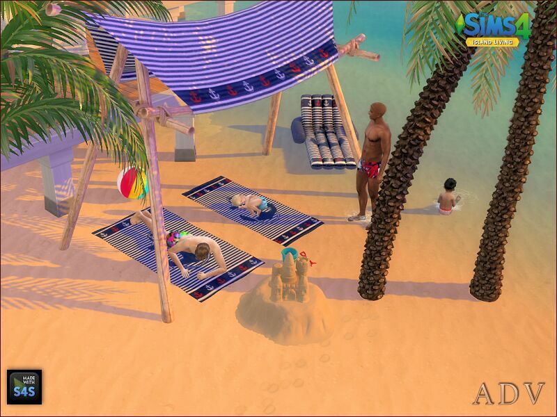 Beach Sets Sims 4 CC Download