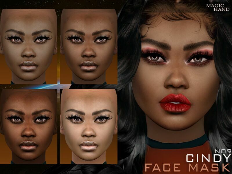 Cindy Face Mask N09 [Patreon] By Magichand Sims 4 CC Download