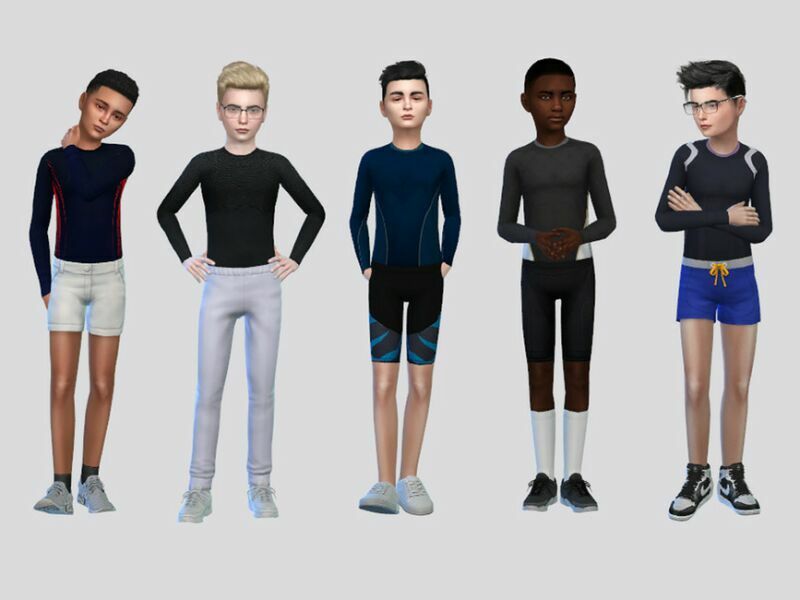 Compression Shirt Boys By Mclaynesims Sims 4 CC Download