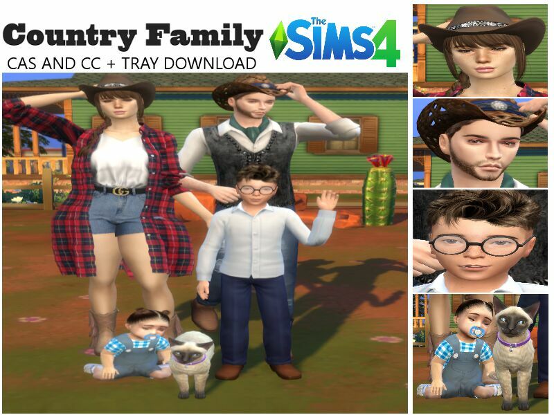 Country Family [Montgomery Family] By Laurensims Sims 4 CC Download