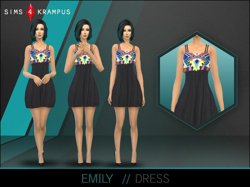 Emily Dress Sims 4 CC Download