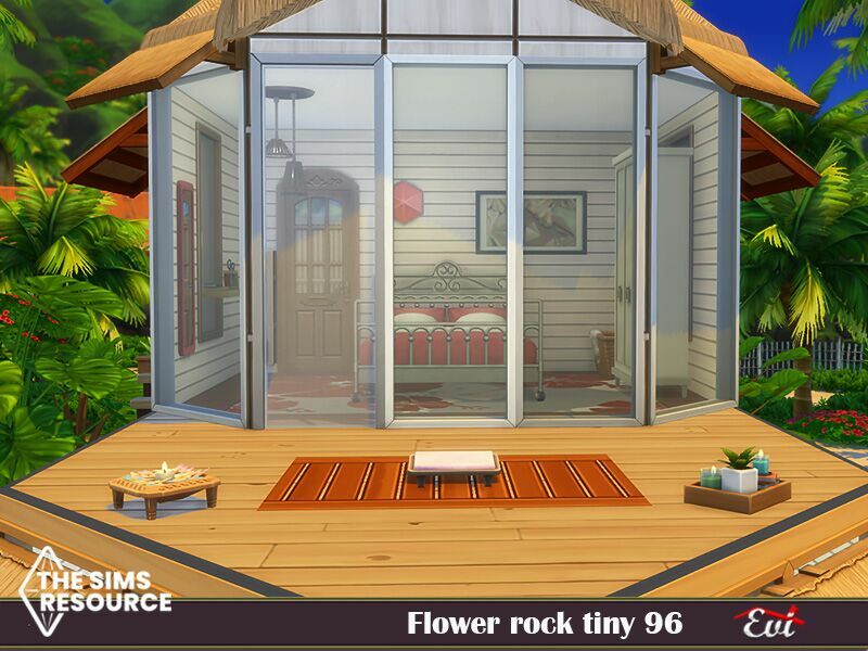 Flower Rock Tiny96_ NO CC By EVI Sims 4 CC Download