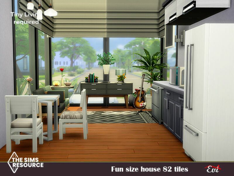 FUN Size House 82 Tiles_ NO CC By EVI Sims 4 CC Download