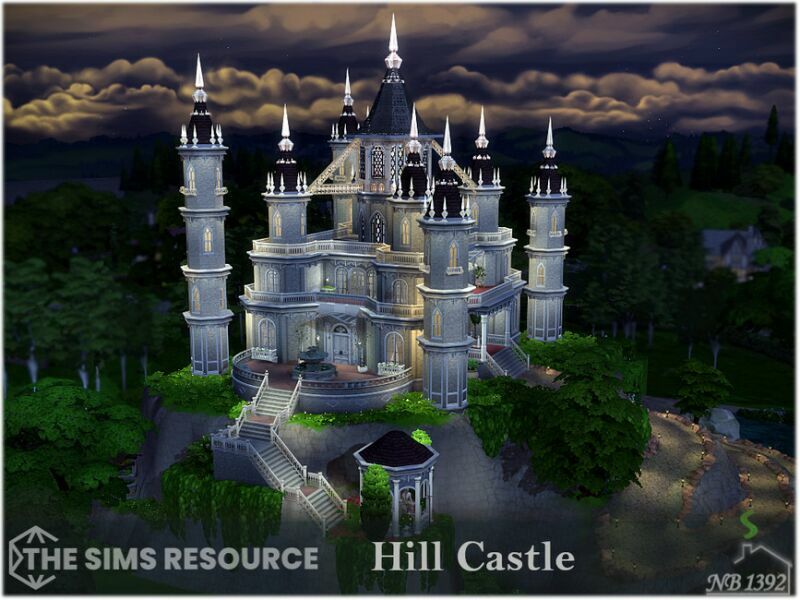 Hill Castle By Nobody1392 Sims 4 CC Download
