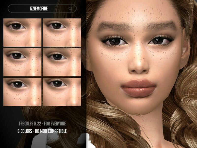 IMF Freckles N.22 By Izziemcfire Sims 4 CC Download