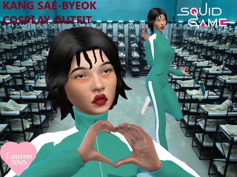 Kang Sae-Byeok Cosplay (Squid Game) By Laurensims Sims 4 CC Download