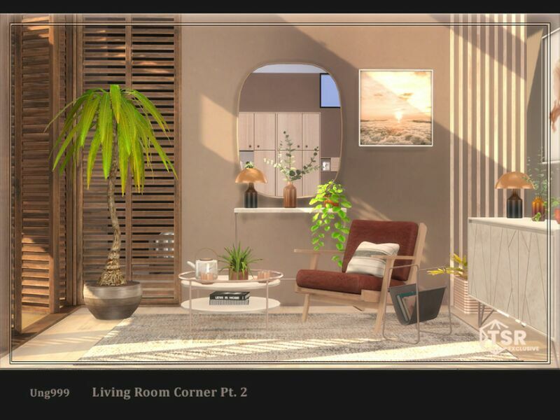 Living Room Corner PT.2 By UNG999 Sims 4 CC Download