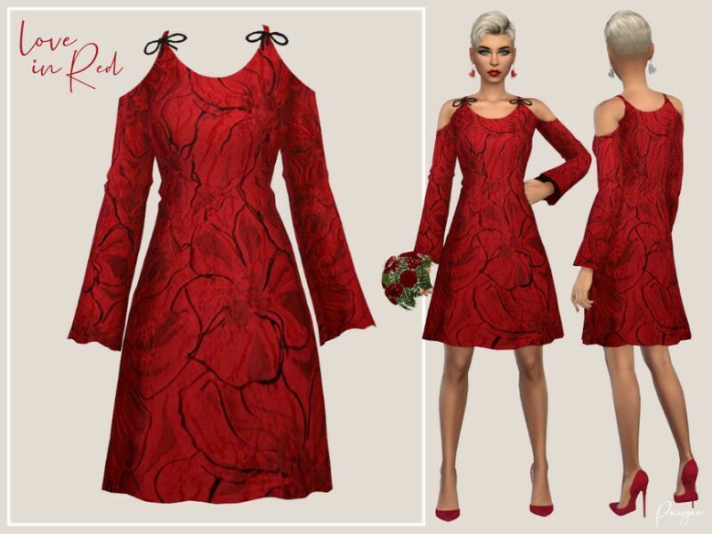 Love In RED By Paogae Sims 4 CC Download