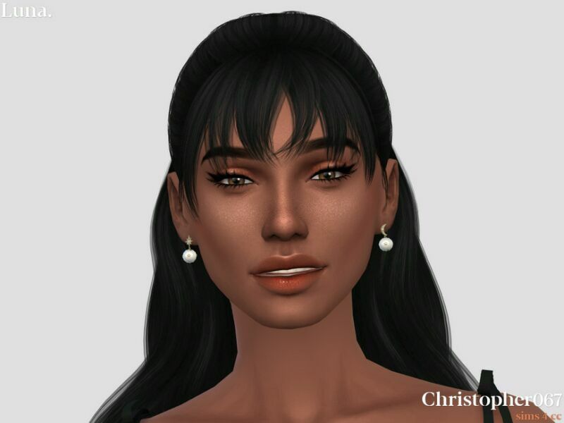 Luna Earrings By Christopher067 Sims 4 CC Download