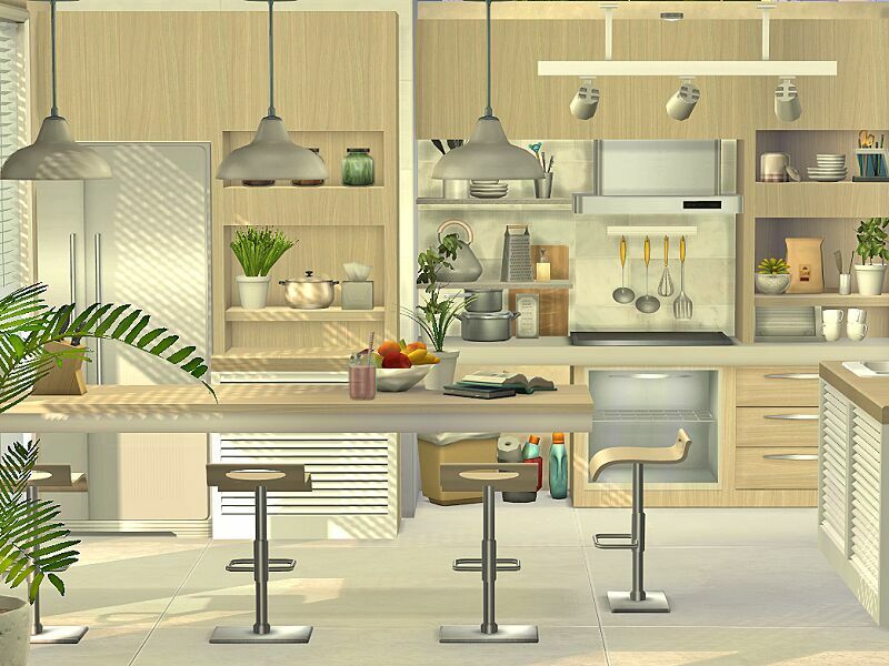 LUX Kitchen – CC Needed By Flubs79 Sims 4 CC Download