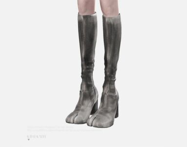 Maison Martin Margiela Tall Tabi Boots By Charonlee Sims 4 CC Download