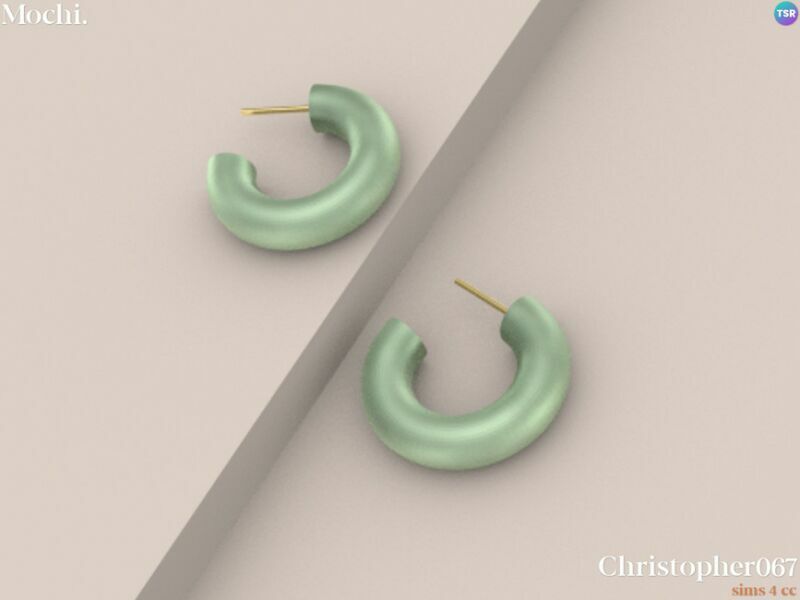Mochi Earrings By Christopher067 Sims 4 CC Download