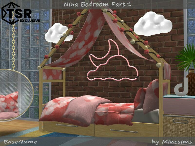 Nina Bedroom Part.1 By Mincsims Sims 4 CC Download